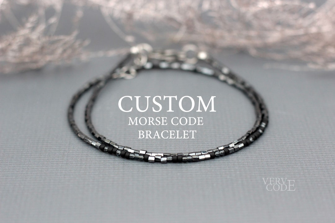Morse Code Bracelet Best Friend Bracelet Firefighter Gift Miscarriage ...