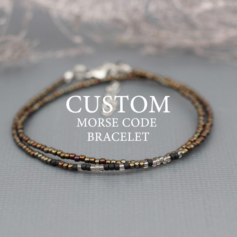 Morse Code Bracelet - Etsy