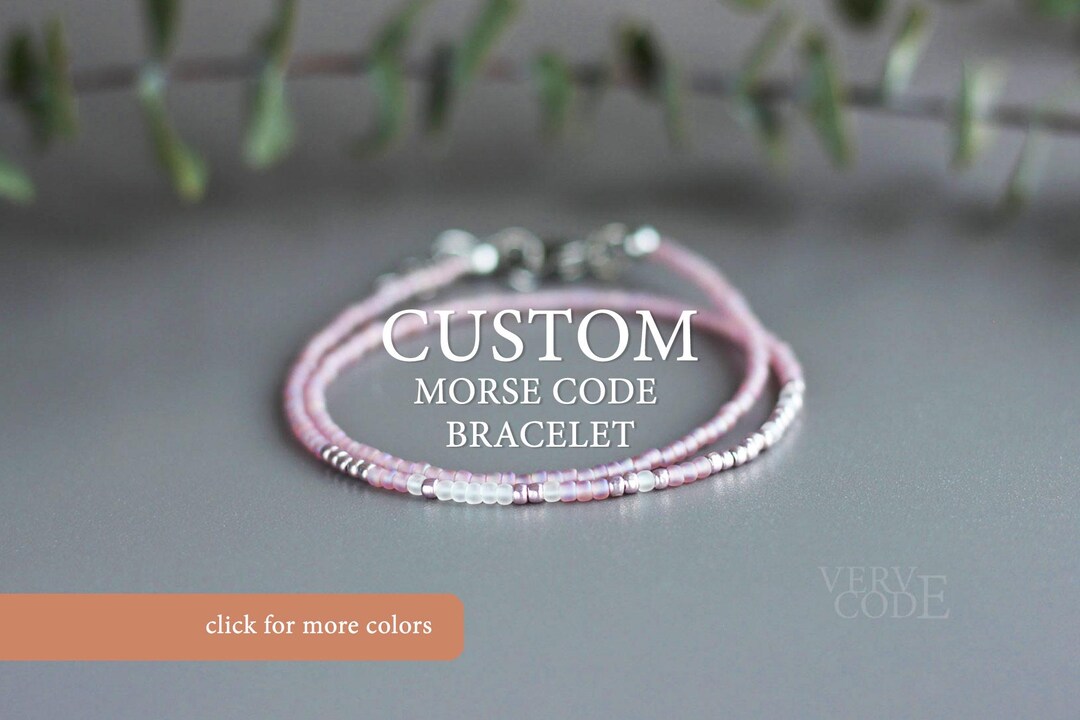 Morse Code Bracelet Best Friend Bracelet Miscarriage Gift Anniversary ...