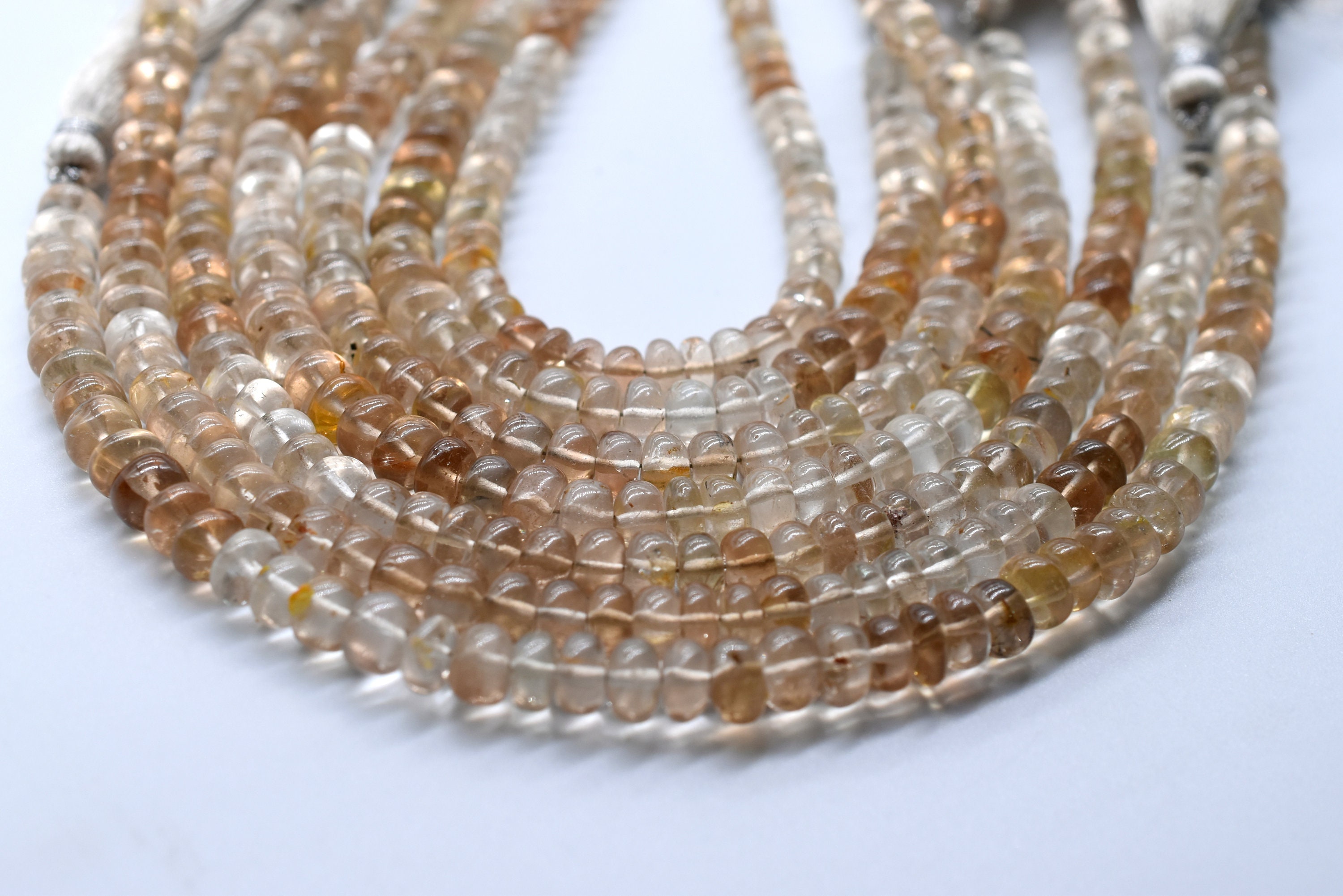 Golden Topaz Imperial Topaz Rondelle Smooth Beads Size 5X6 MM | Etsy