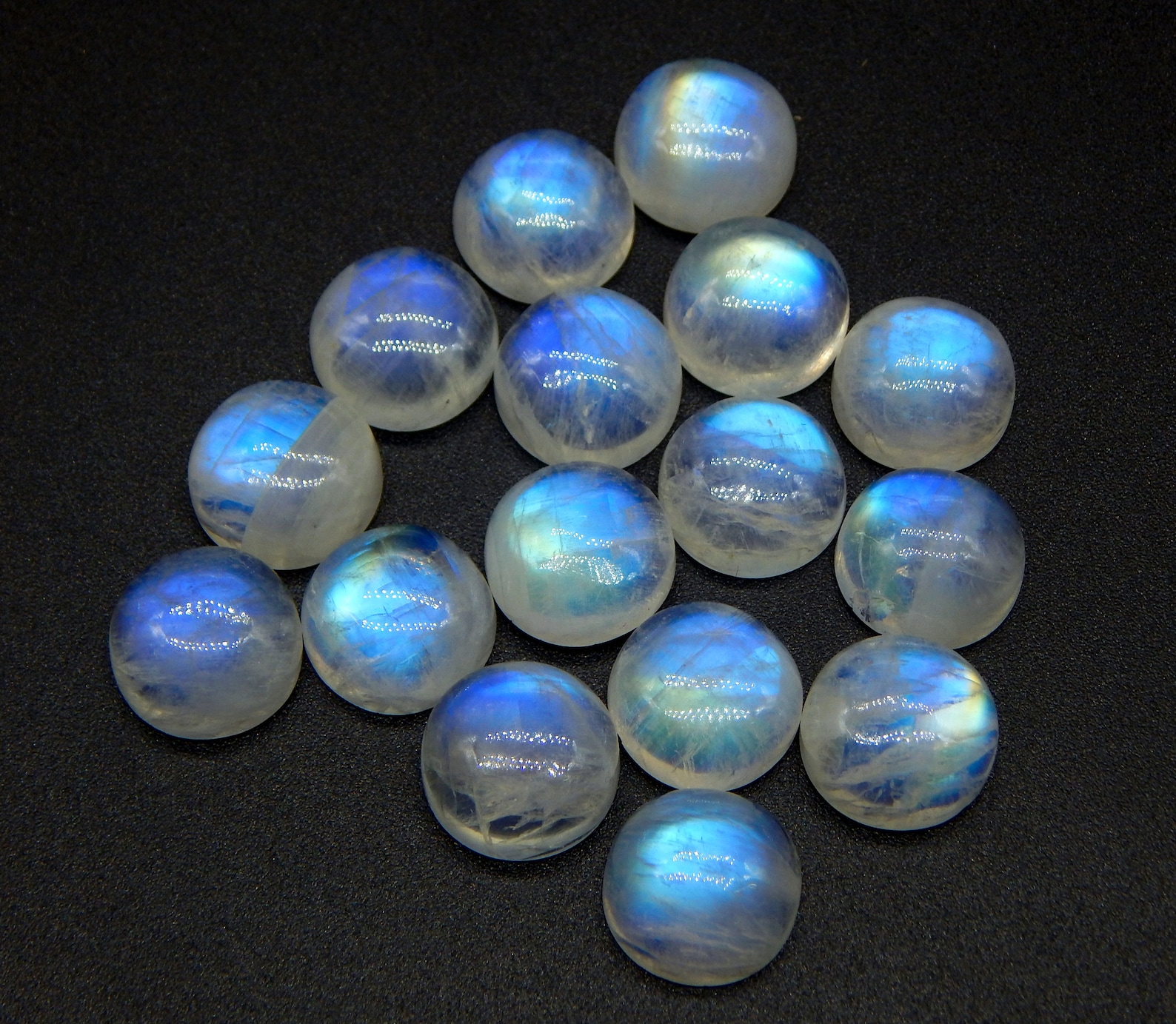 5 Pcs Natural Rainbow Coin Shape Size 13 MM Approx Blue Fire - Etsy