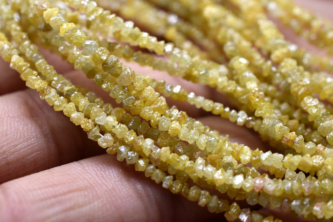 Diamond Yellow Diamond Rough Natural Yellow Diamond Raw - Etsy