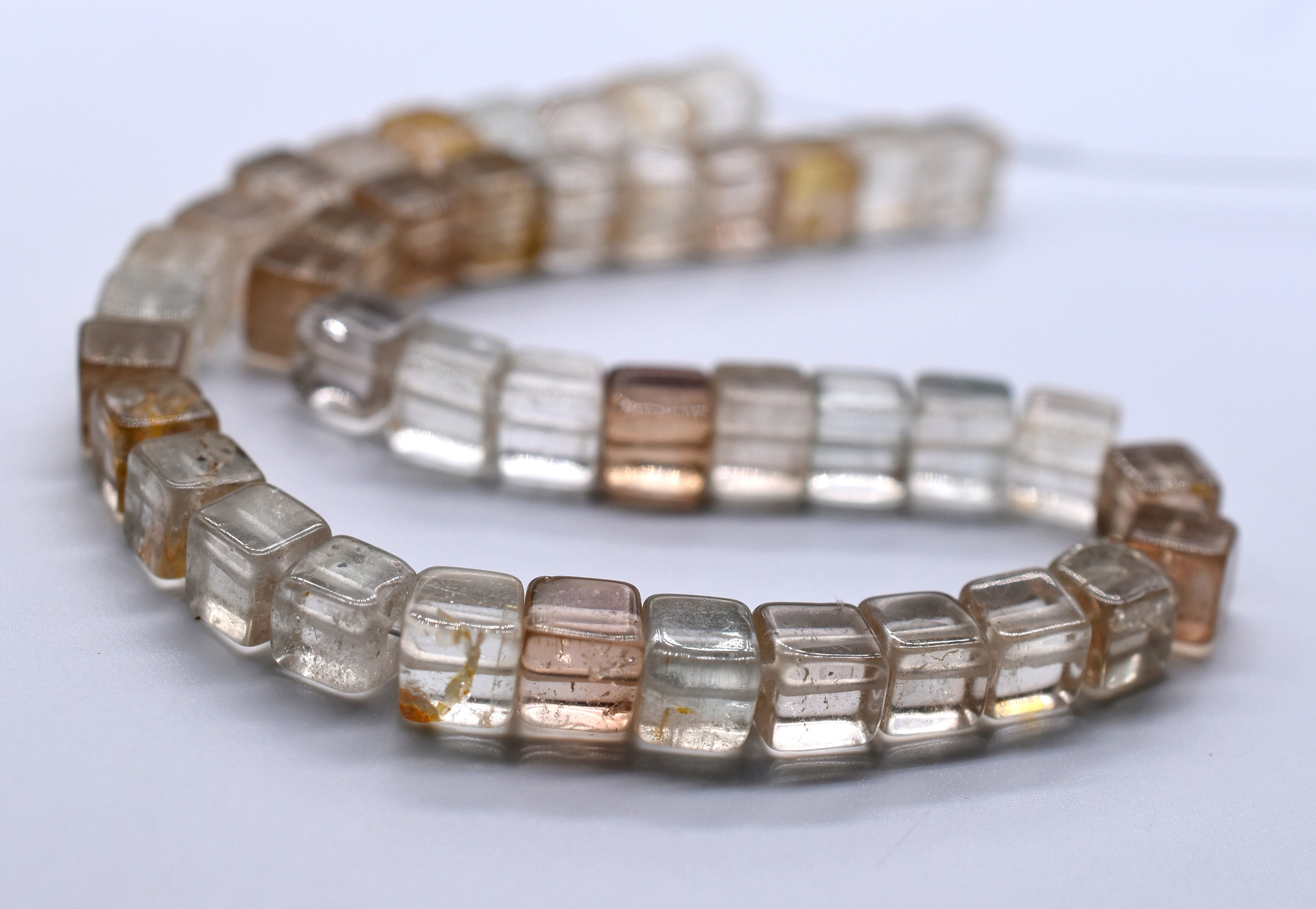 Golden Topaz Imperial Topaz Shaded Smooth Box Beads Cube Shape - Etsy UK