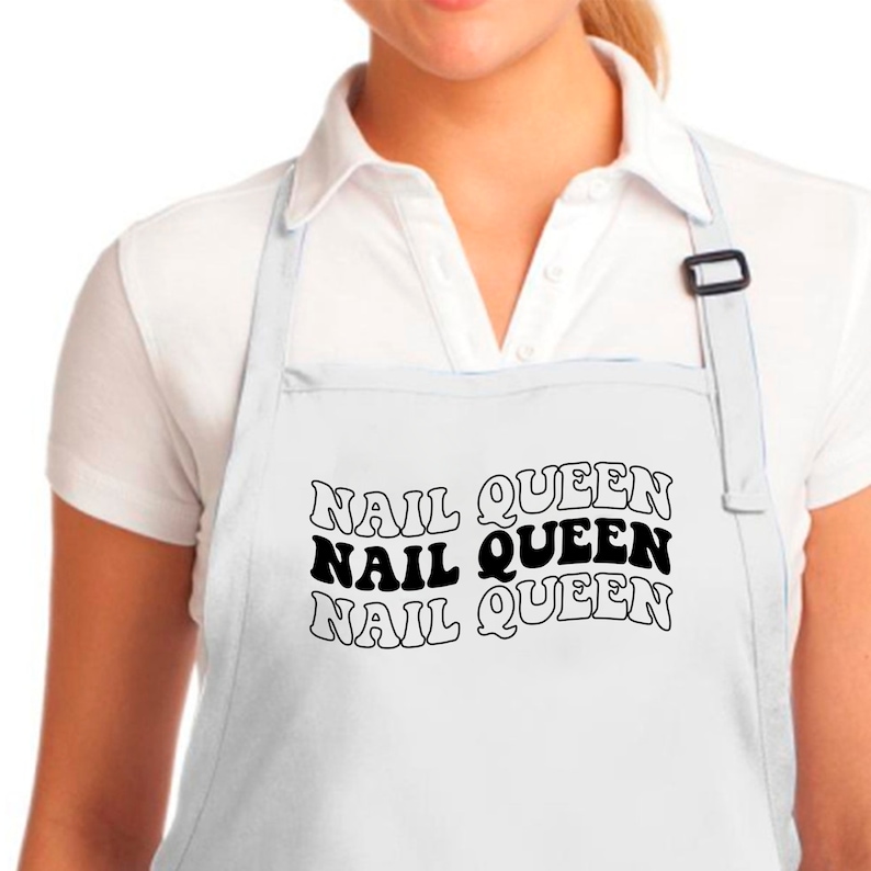Nail Tech Bib Apron With Pockets and Adjustable Neck Strap, Nail ...