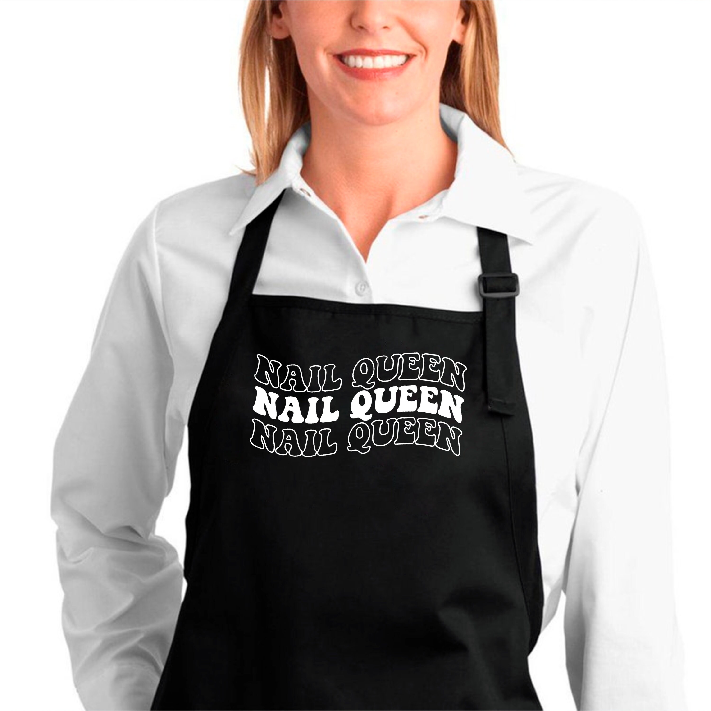 Nail Tech Bib Apron With Pockets and Adjustable Neck Strap, Nail ...