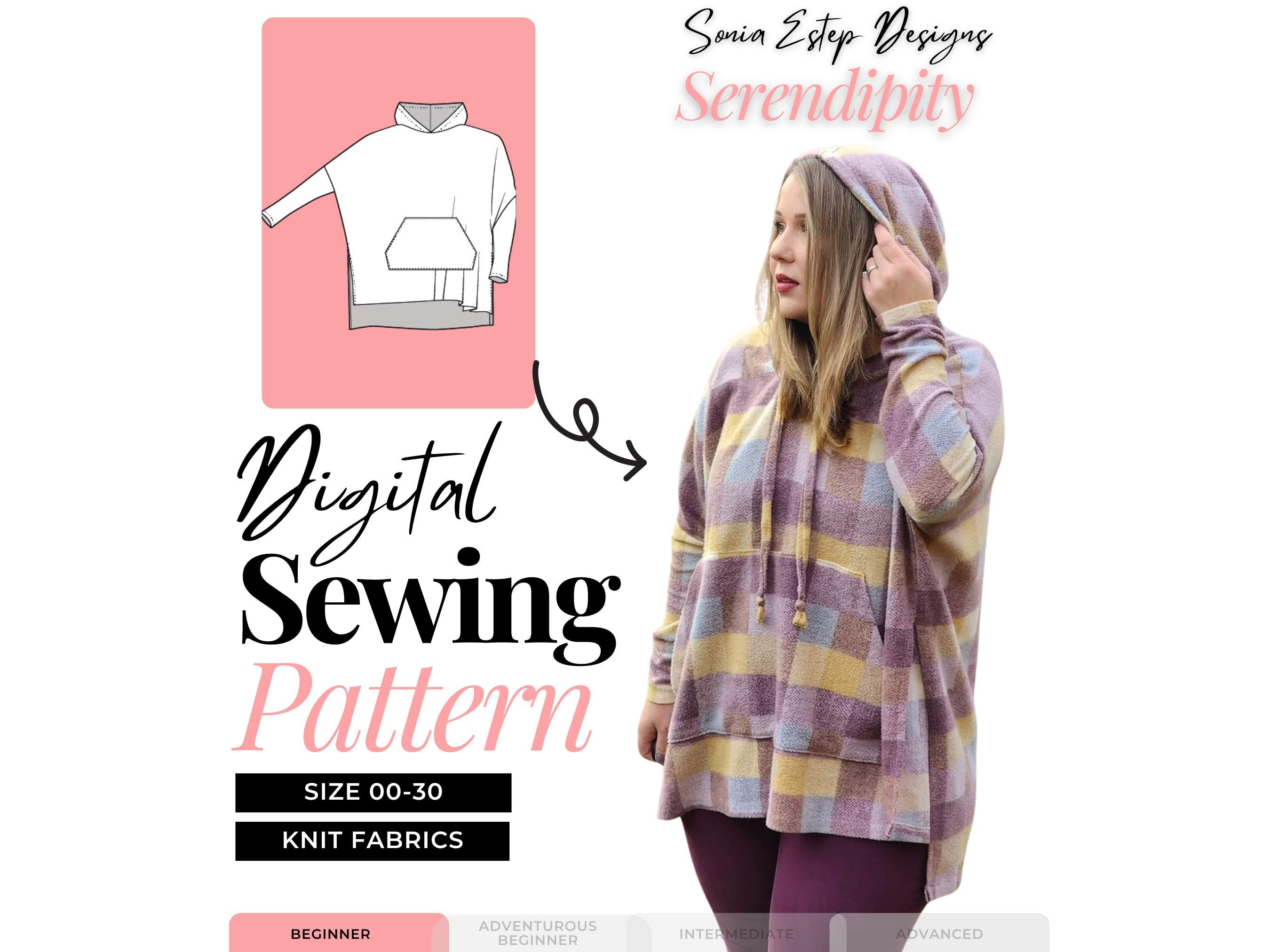 Hoodie Sewing Pattern Bundle #2 | Pullover PDF Sewing Patterns - Etsy