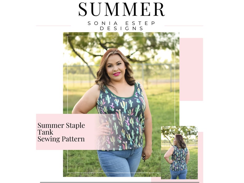 Summer Tank Sewing Pattern Digital Sewing Pattern - Etsy