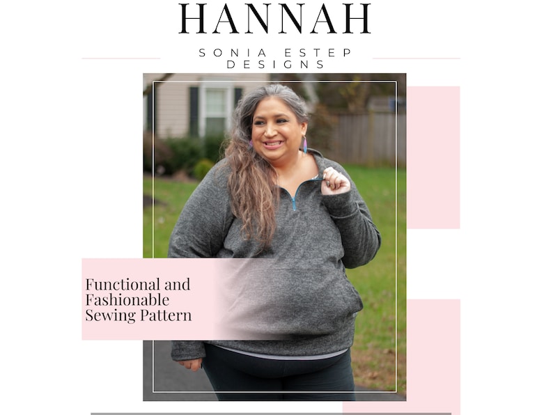 Hannah Hoodie Sewing PDF Pattern - Etsy