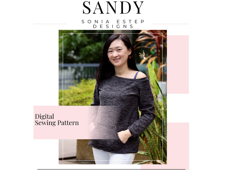 Sandy Top Sewing Pattern | off Shoulder Digital Sewing Pattern | Women ...