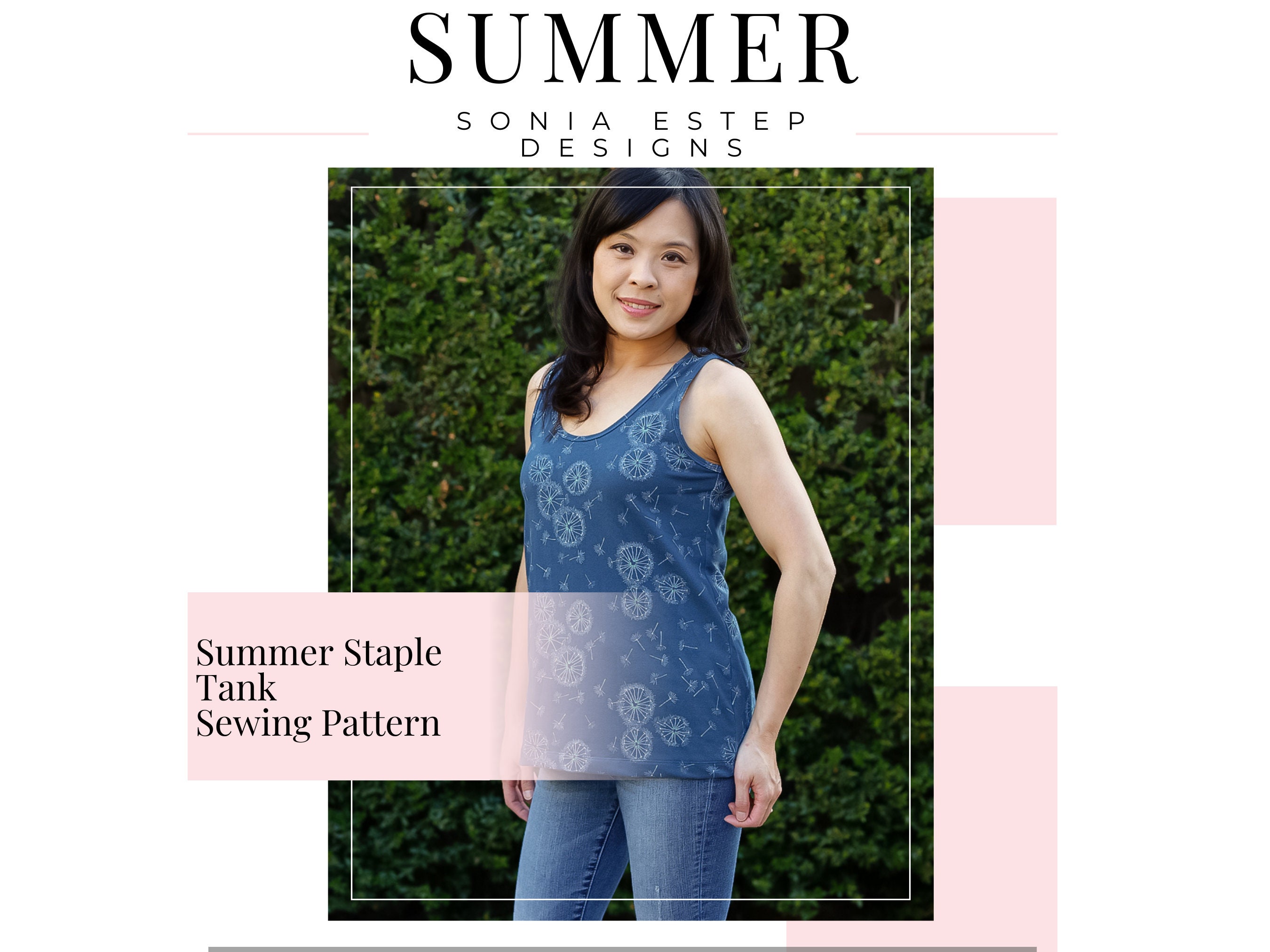 Summer Tank Sewing Pattern, Digital Sewing Pattern - Etsy