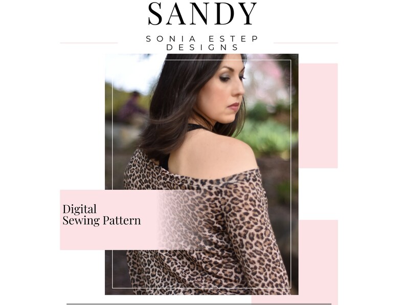 Sandy Top Sewing Pattern | off Shoulder Digital Sewing Pattern | Women ...