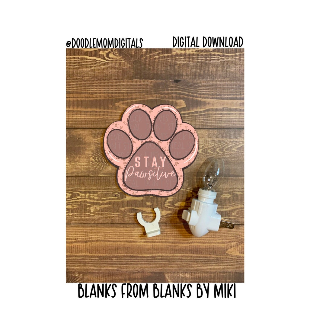 Paw Print Vent Clip Design: Sublimation PNG (digital Download) - Etsy