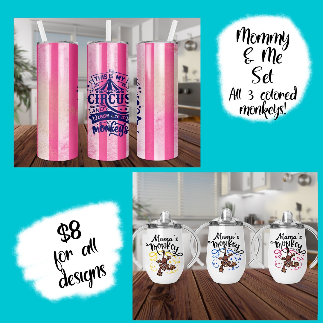 This is My Circus, Mommy N Me Set,kids, Baby, Sip Cup,20 Oz Skinny ...