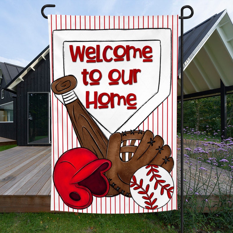 Baseball Garden Flag - Etsy