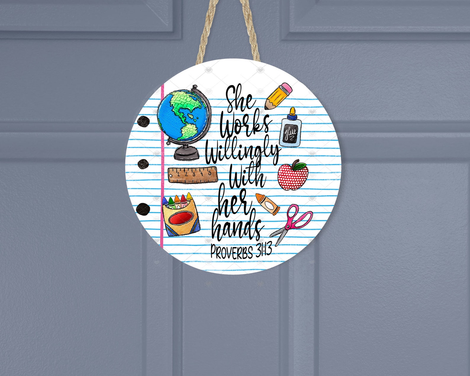 Teacher School Supplies Car Coaster Design PNG - Etsy