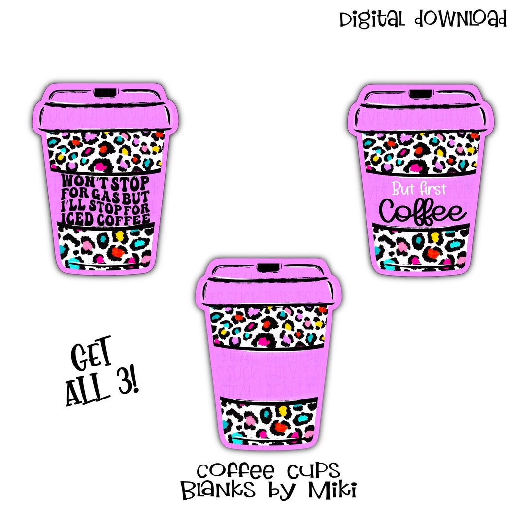 Coffee Cup Design Bundle: PNG Sublimation Graphics (digital Download ...