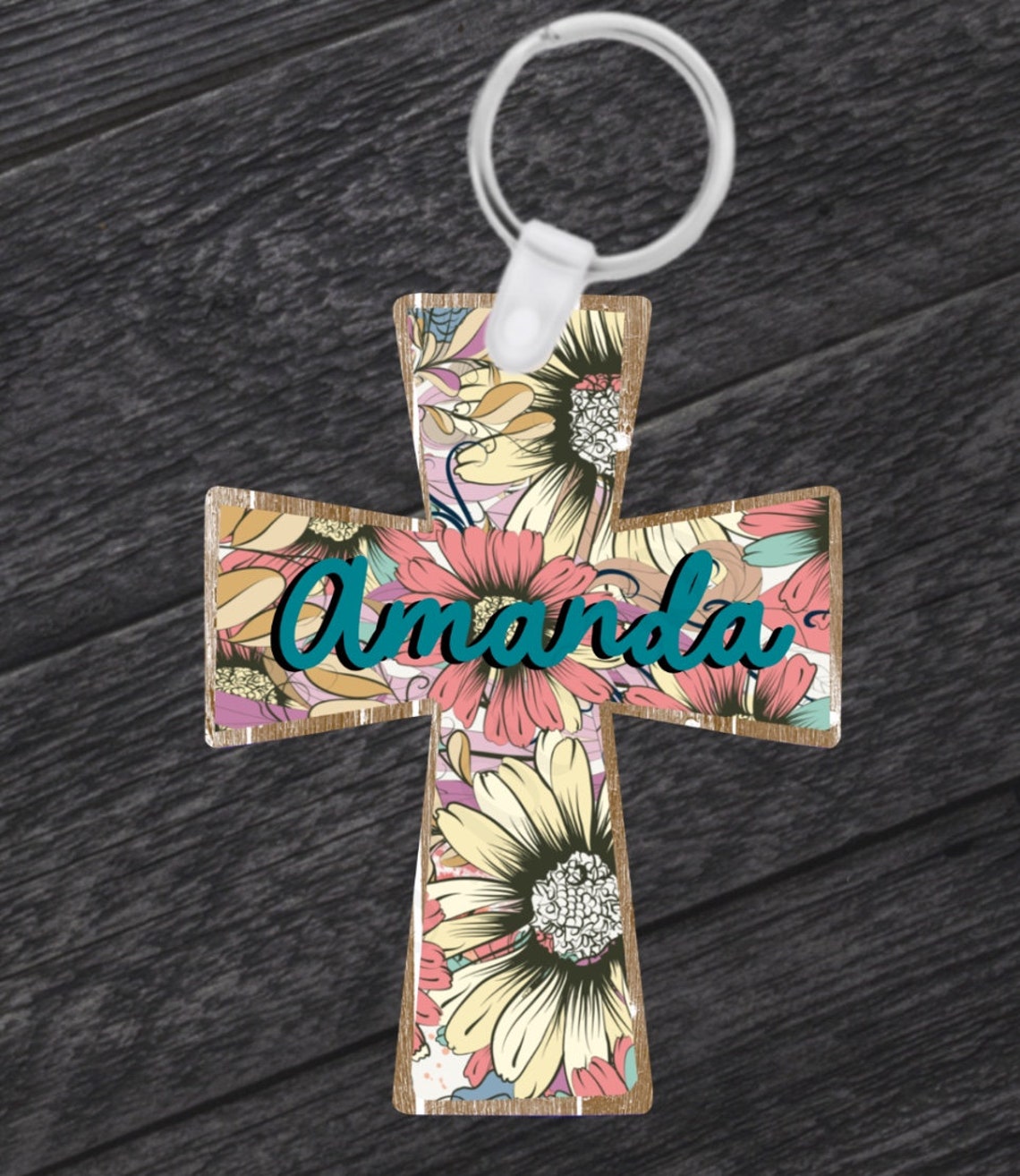 Cross Floral Sublimation Digital PNG Design Download - Etsy