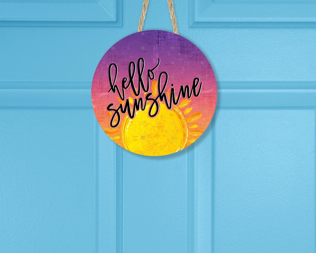 Sunshine Door Hanger Design: Spring Summer PNG (digital Download) - Etsy