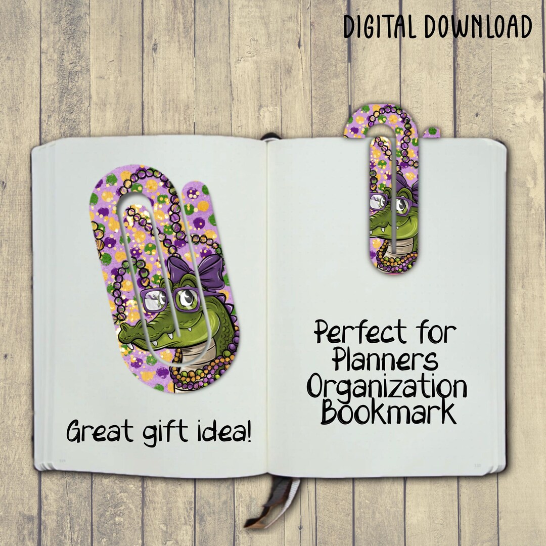 Paper Clip, Digital Design, Sublimation, Mardi Gras Themed, Gift ...