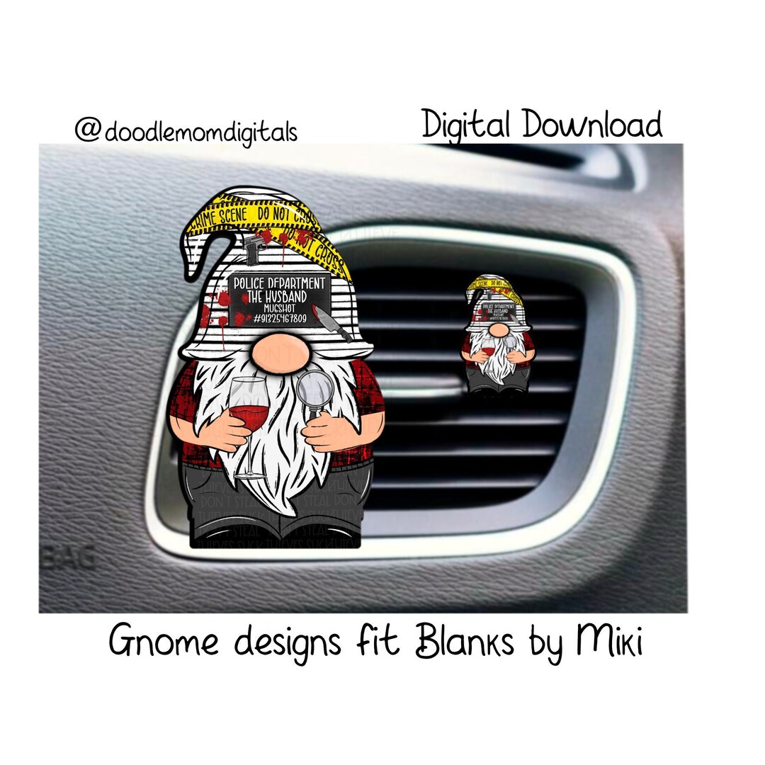 True Crime Gnome PNG: Sublimation Design, Vent Clip, Night Light ...
