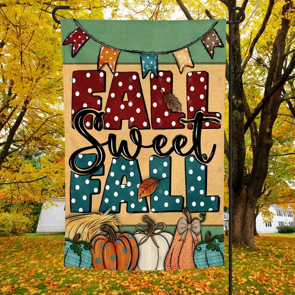 Fall Garden Flag - Etsy