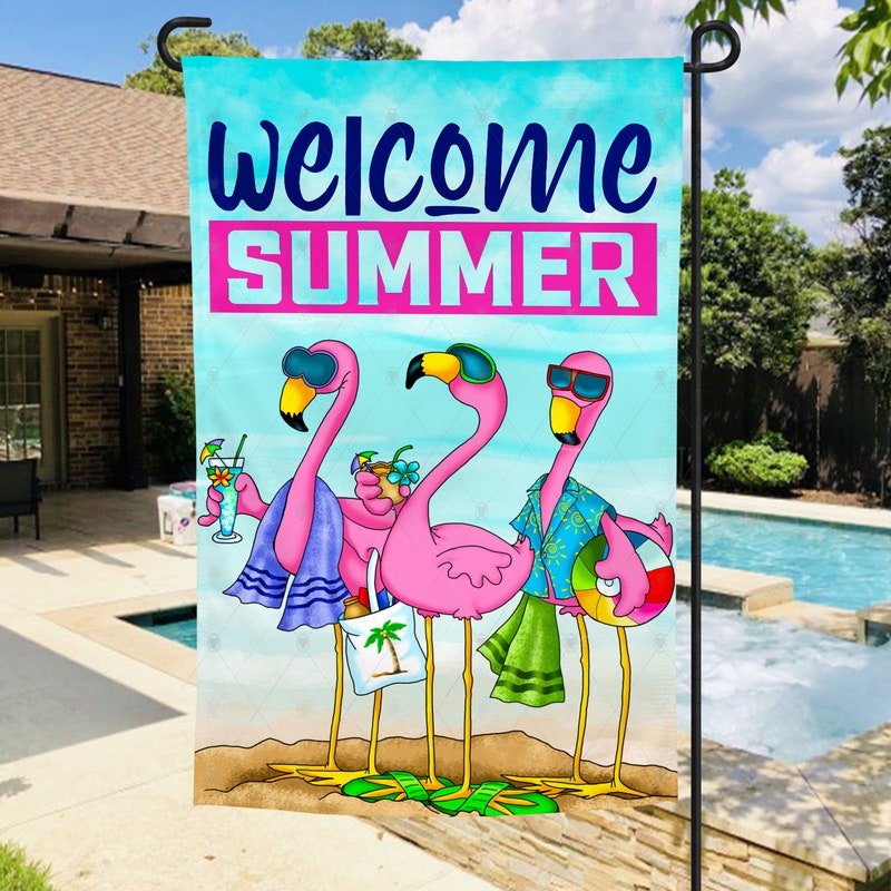 Summer Garden Flag - Etsy