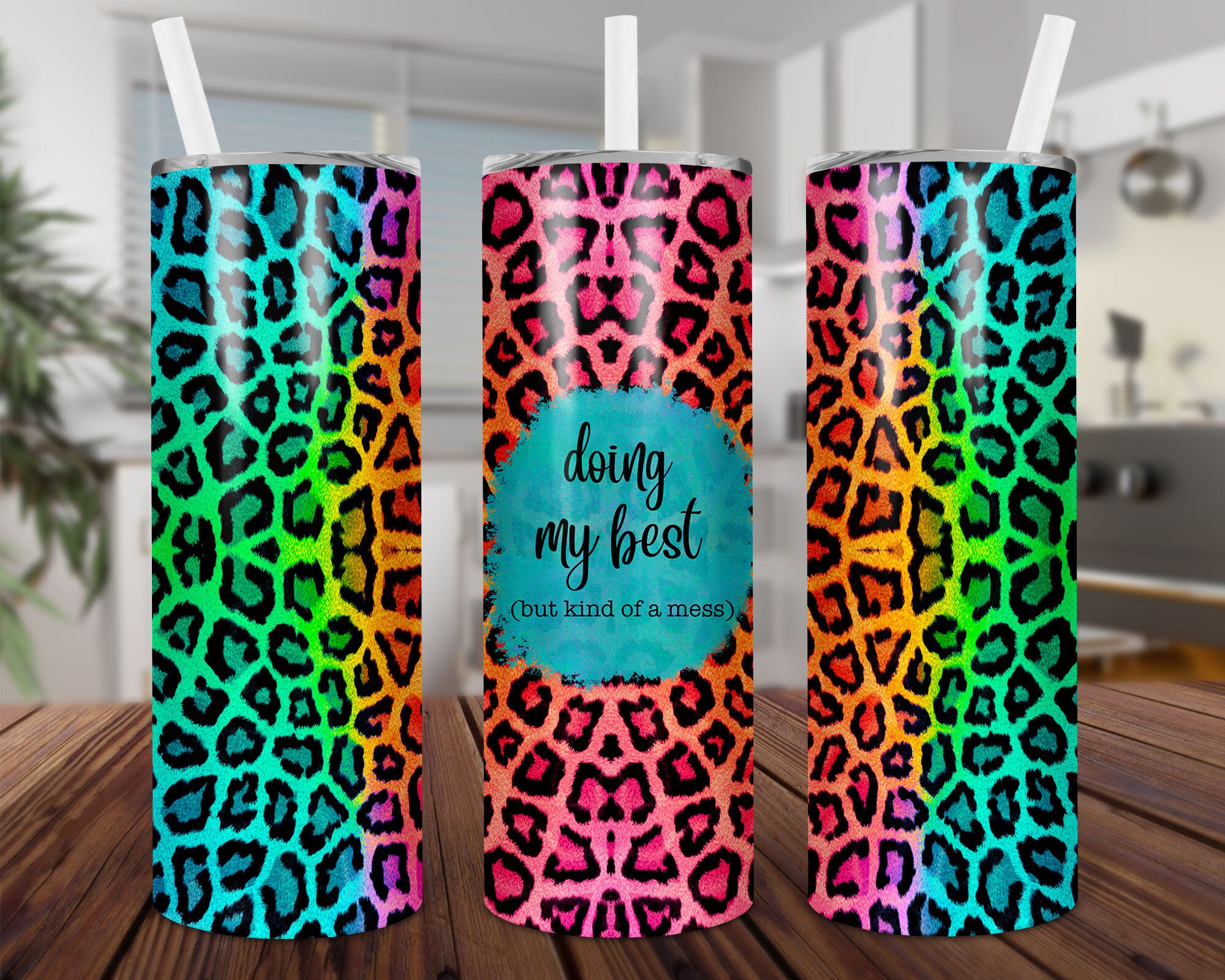 Multi-colored Cheetah Print Doing My Best Kind of A Mess20 - Etsy