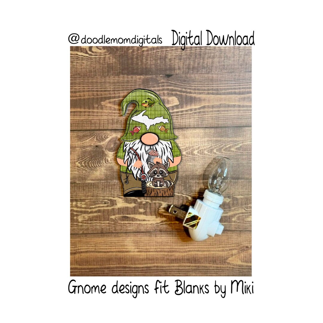 Michigan UP Gnome PNG: Night Light, Vent Clip Design (digital Download ...
