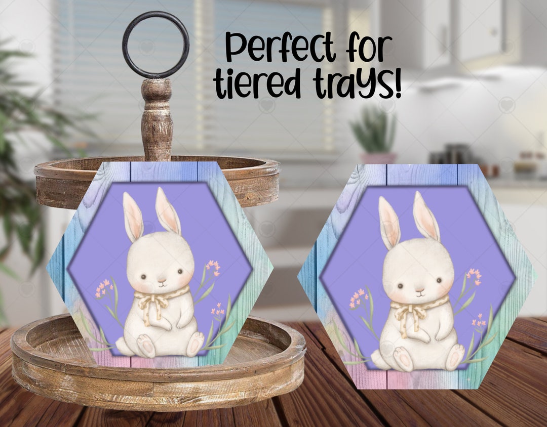 Easter Bunny, Rabbit, Eggs, Hexagon, Digital, PNG, Design, Download ...