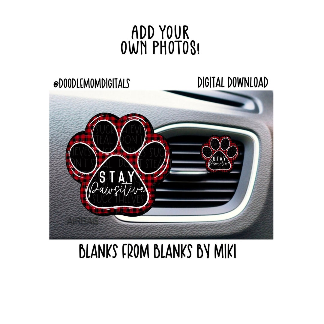 Paw Print Vent Clip Design: Sublimation PNG (digital Download) - Etsy