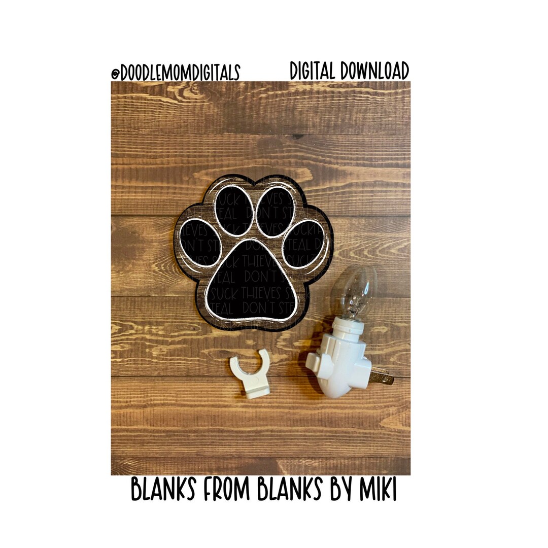 Paw Print, Bundle, Digital Design, Vent Clip Design, Sublimation,png ...
