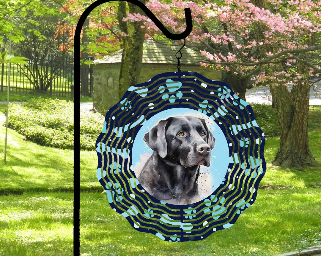 Black Lab Wind Spinner: Dog Pet Design (digital PNG Download) - Etsy