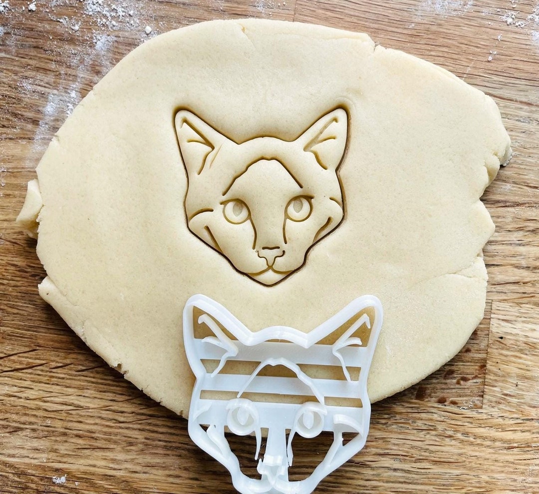 Cat Face Cookie Cutter, Biscuit, Kitty, Dough Icing Baking - Etsy