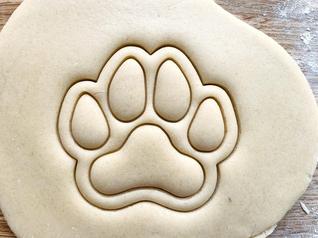 Paw Print Cookie Cutter Dog Paw Biscuit Icing Fondant - Etsy UK