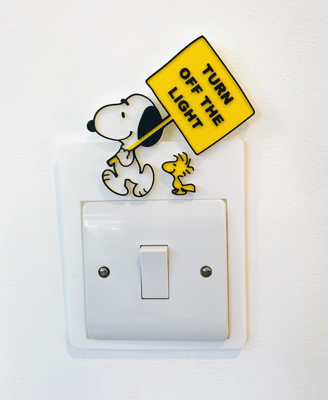 Snoopy & Woodstock Turn off the Light peanuts Light Switch Surround - Etsy