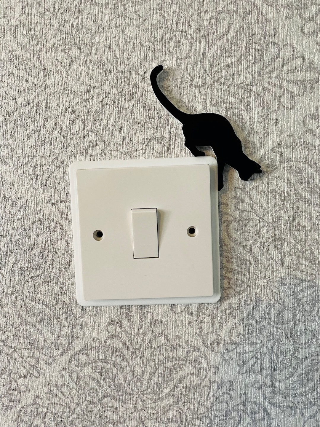 Cat Jumping Light Switch Surround Pussy Cat Can Be Used Two Ways - Etsy