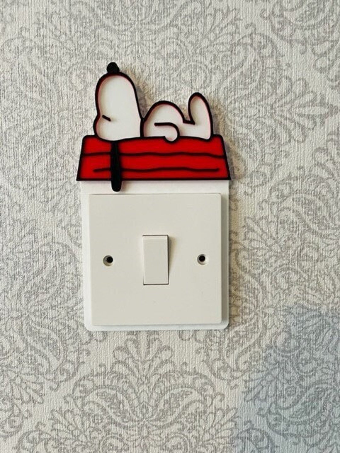Snoopy Dog House Peanuts Light Switch Surround - Etsy