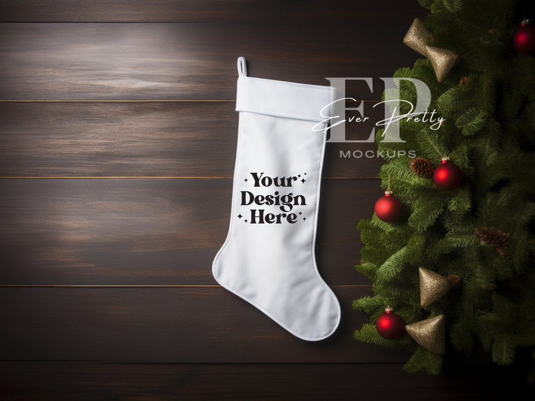 Stocking Mockup Christmas Stocking Mockup Sublimation Stocking Mockup ...