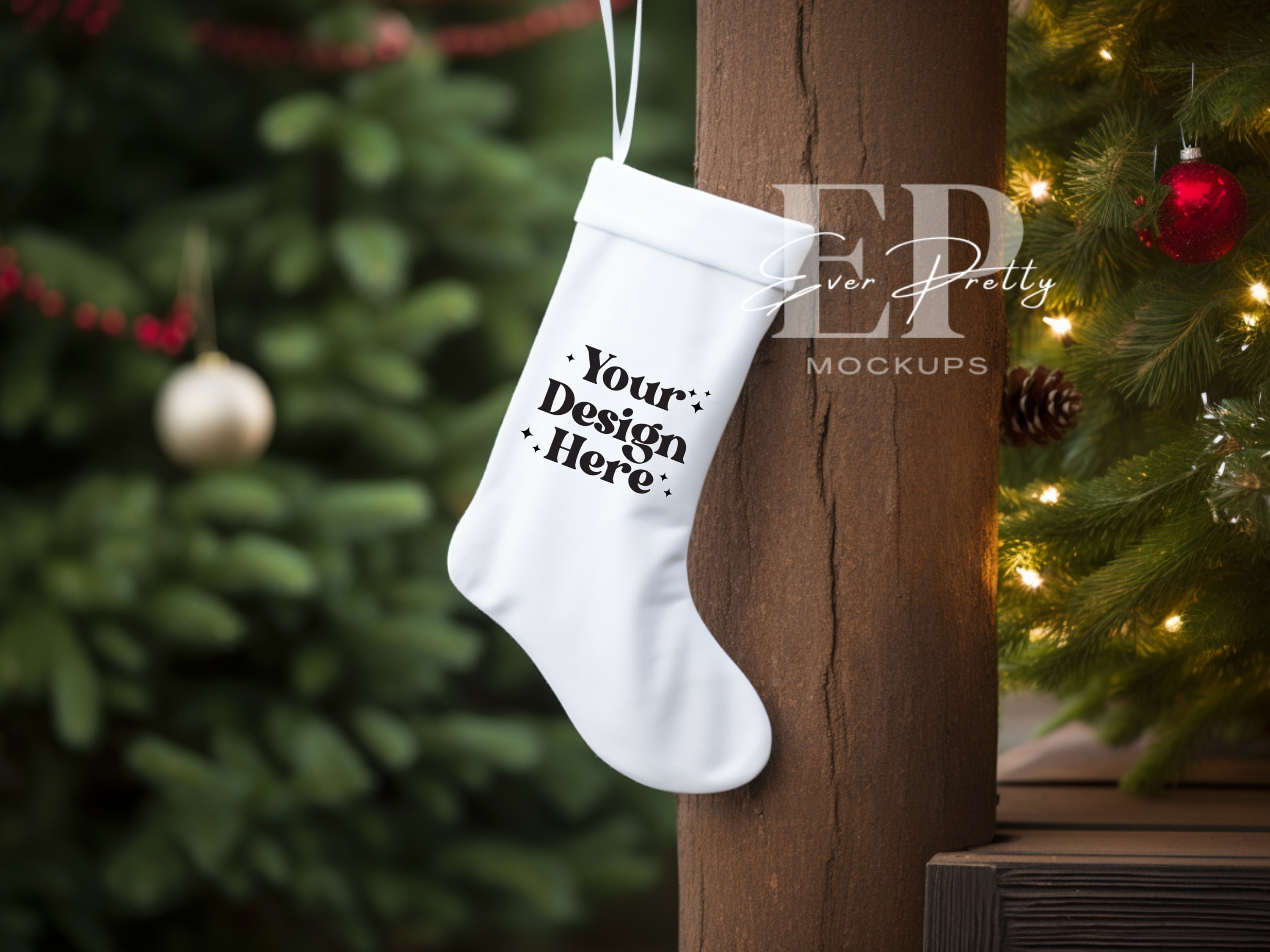 Stocking Mockup Christmas Stocking Mockup Sublimation Stocking Mockup ...