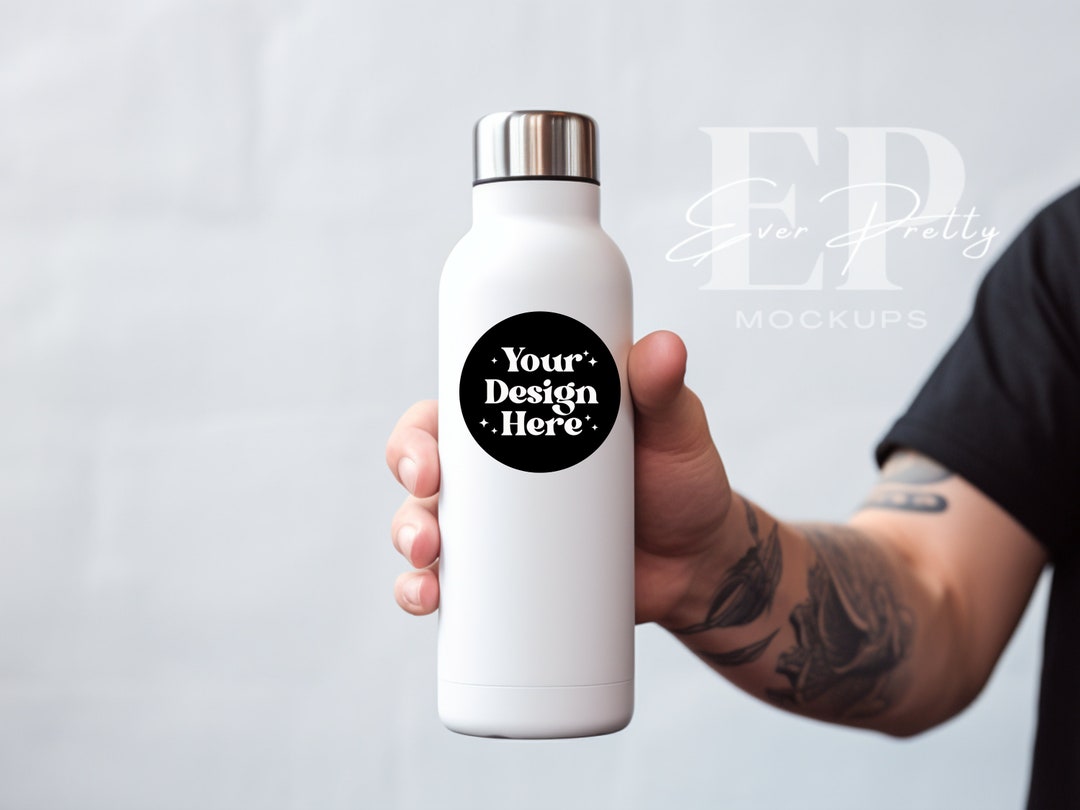 Tumbler Sticker Mockup Water Bottle Sticker Mockup Sticker Mockups ...