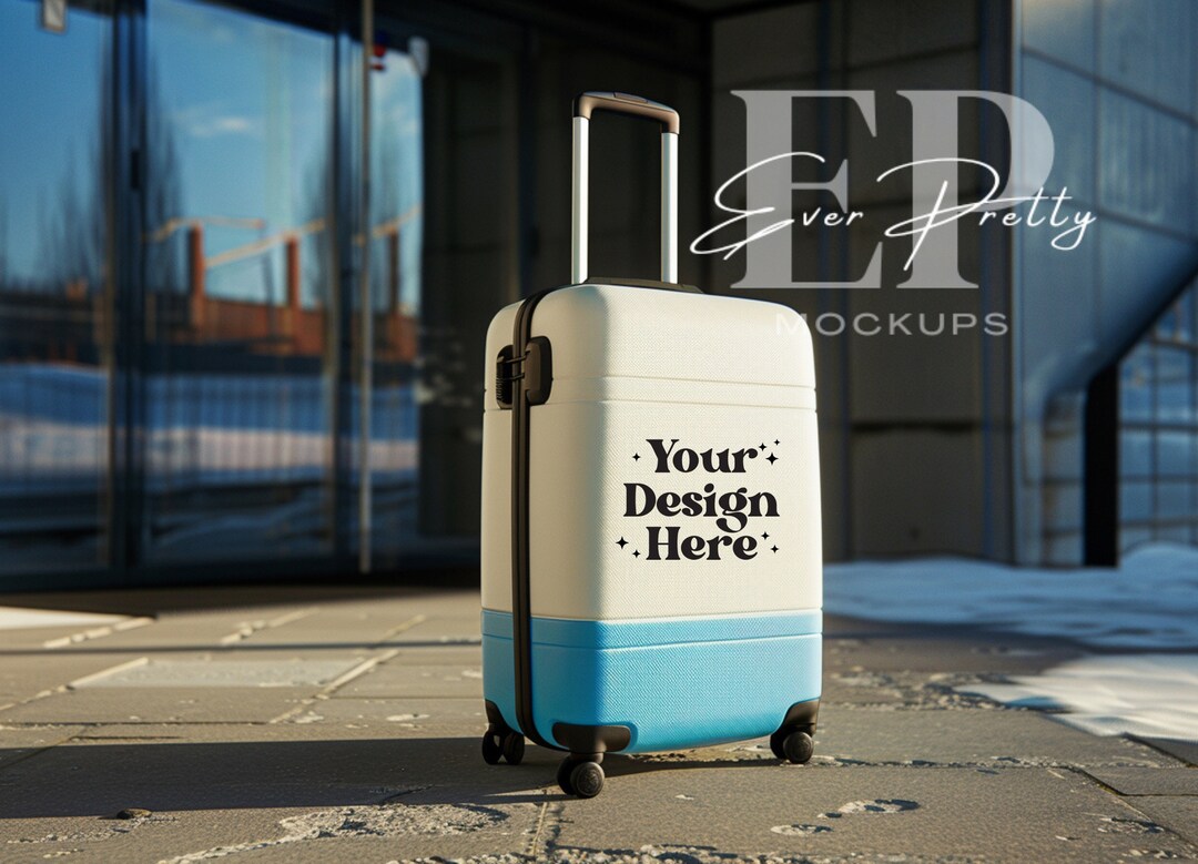 Luggage Sticker Mockup Luggage Mockup Suitcase Mockup Sticker Product ...