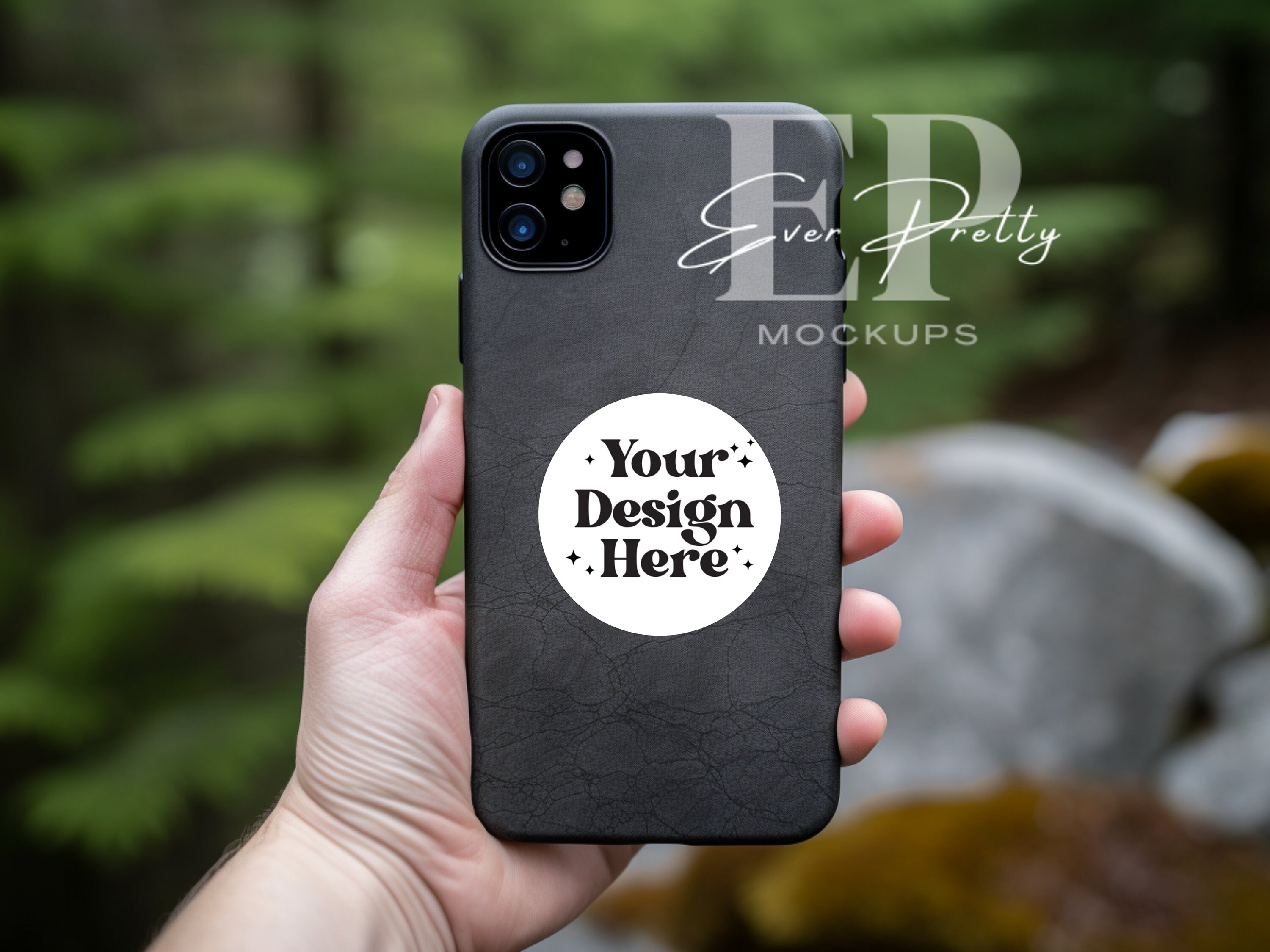 Phone Sticker Mockup Phone Mockup Sticker Product Mockup Stickers ...