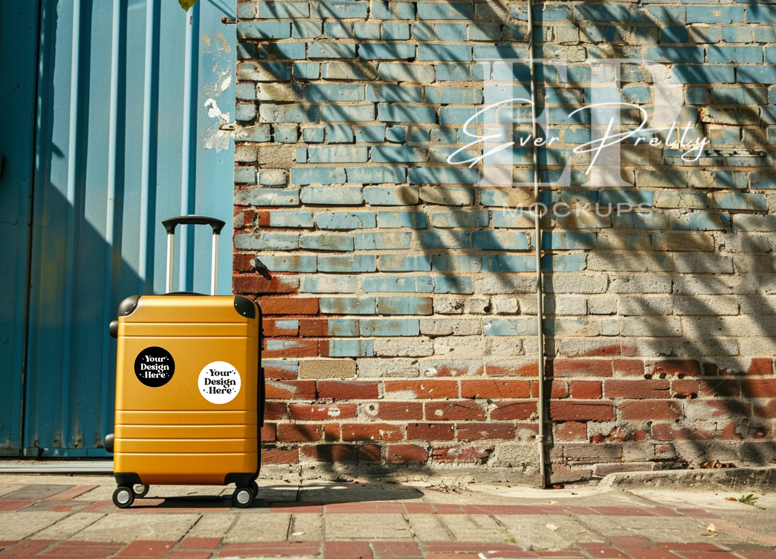 Luggage Sticker Mockup Luggage Mockup Suitcase Mockup Sticker Product ...