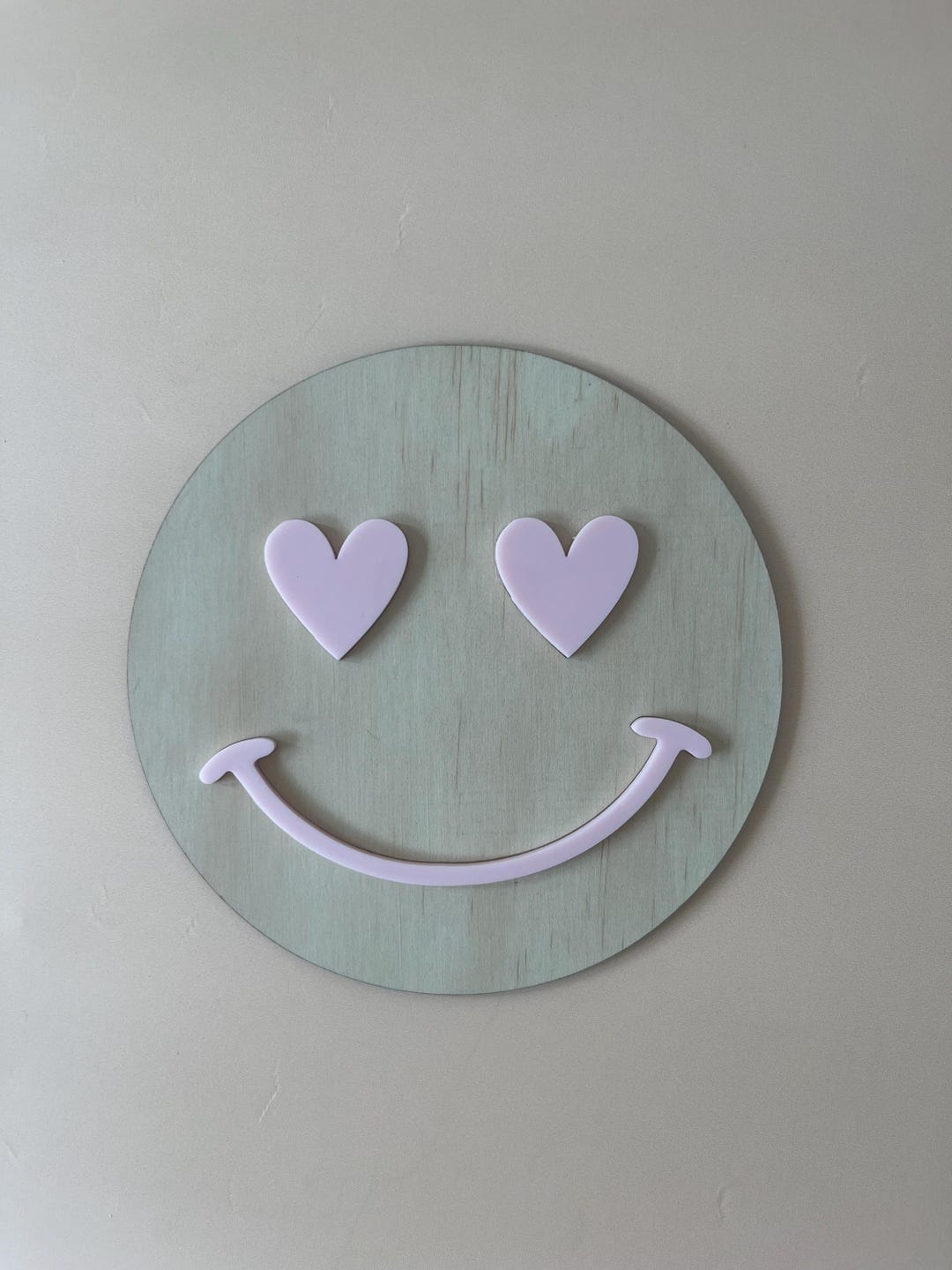 Retro Smiley Face Sign Heart Face Sign Kids Wall Decor - Etsy