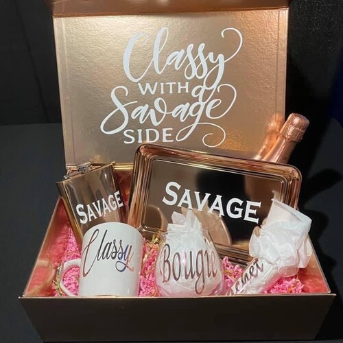 Savage Gift Set Classy Bougie Ratchet Wine & Shot Glass Set | Etsy