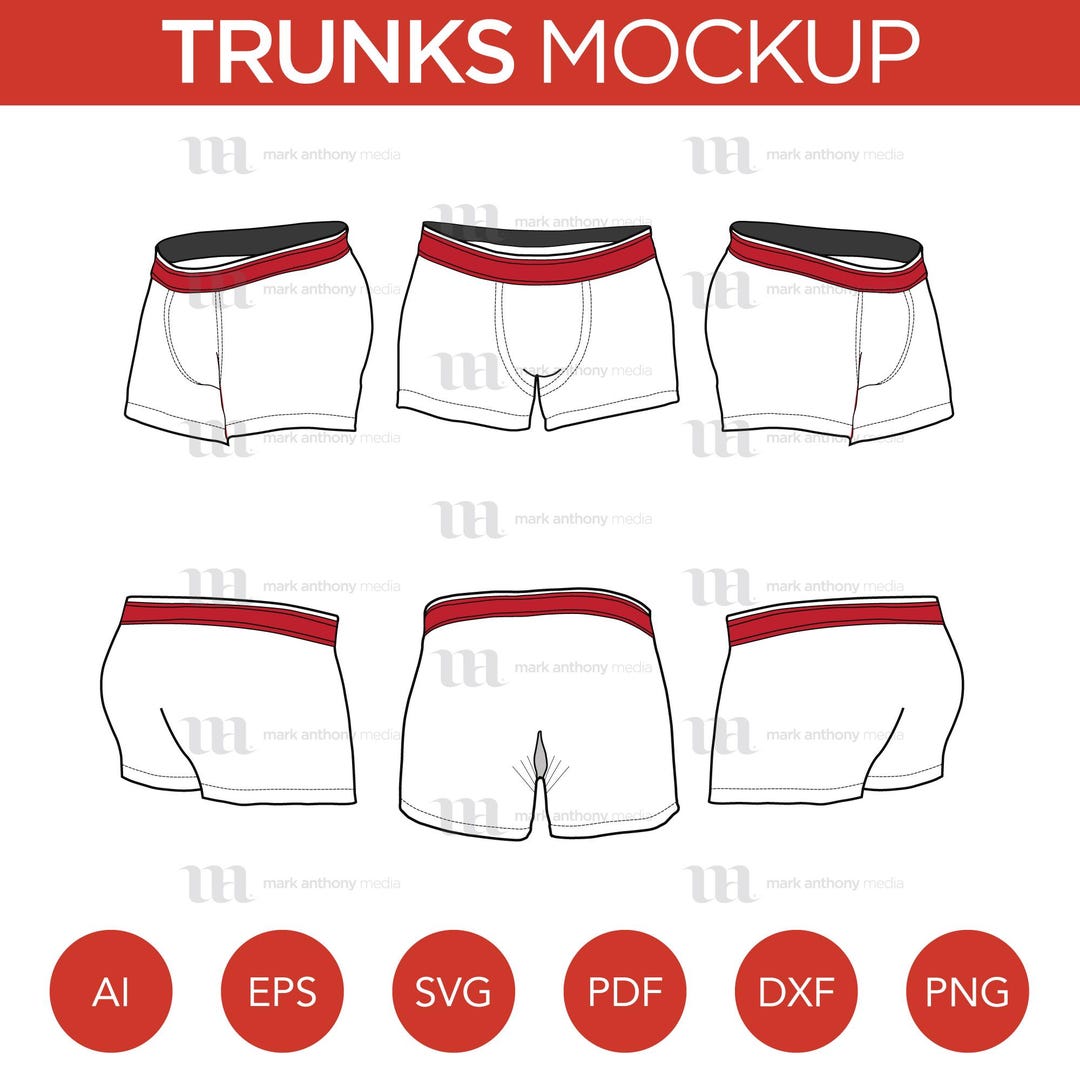Trunks - Mockup and Template - 6 Angles, Layered, Detailed and Editable ...