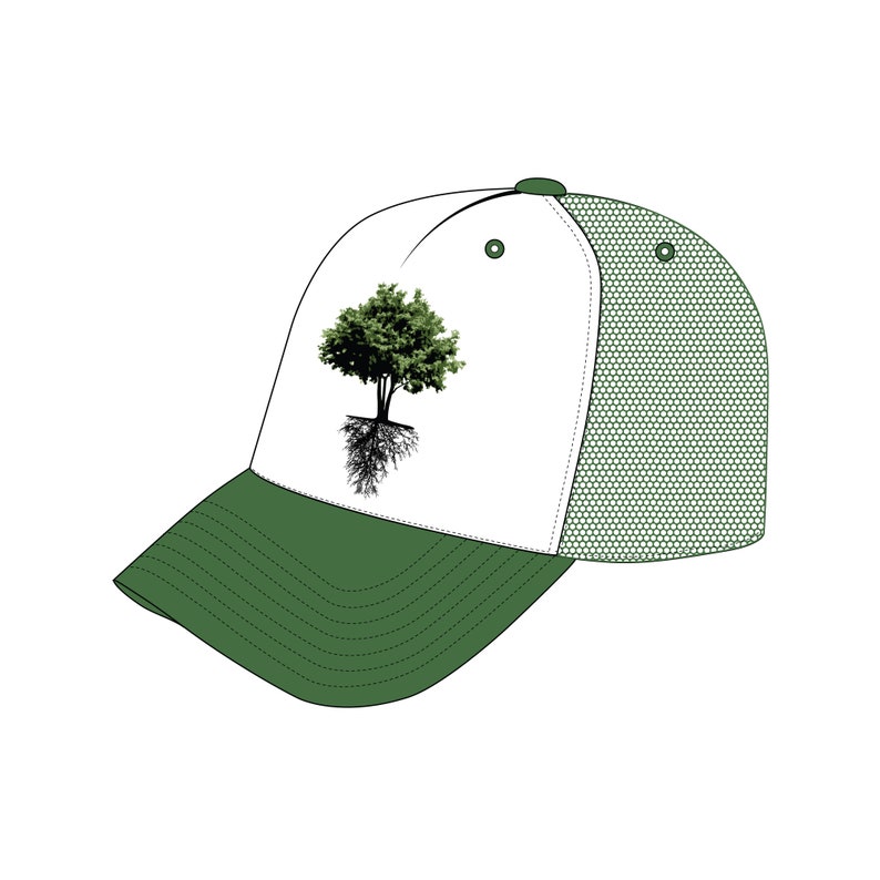 Trucker Hat Mockup and Template - 8 Angles, Layered, Detailed and ...