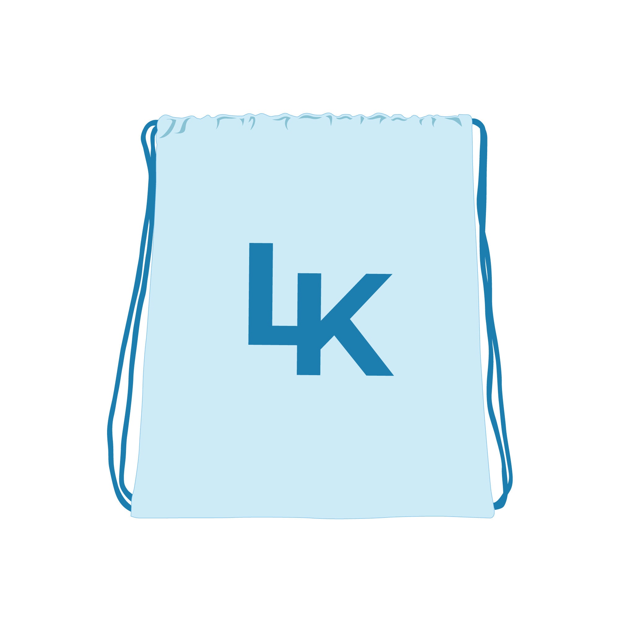 Drawstring Bag - Mockup and Template - 1 Angle, 1 Style, Layered ...