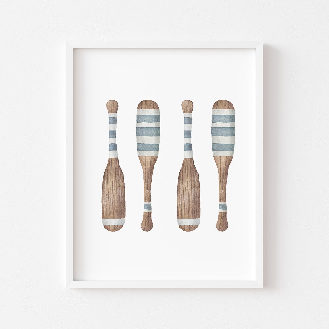 Blue Peddle Printable Wall Art, Nautical Wall Decor, Beach House Wall ...