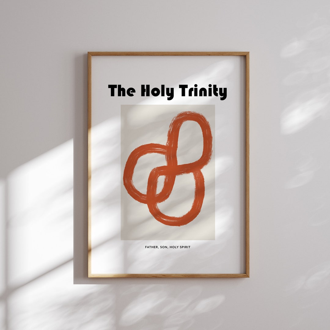 Holy Trinity Abstract Art Print: Modern Christian Wall Decor (digital ...